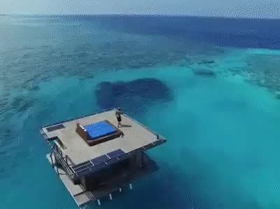 Free-floating home on the ocean. | Scrolller