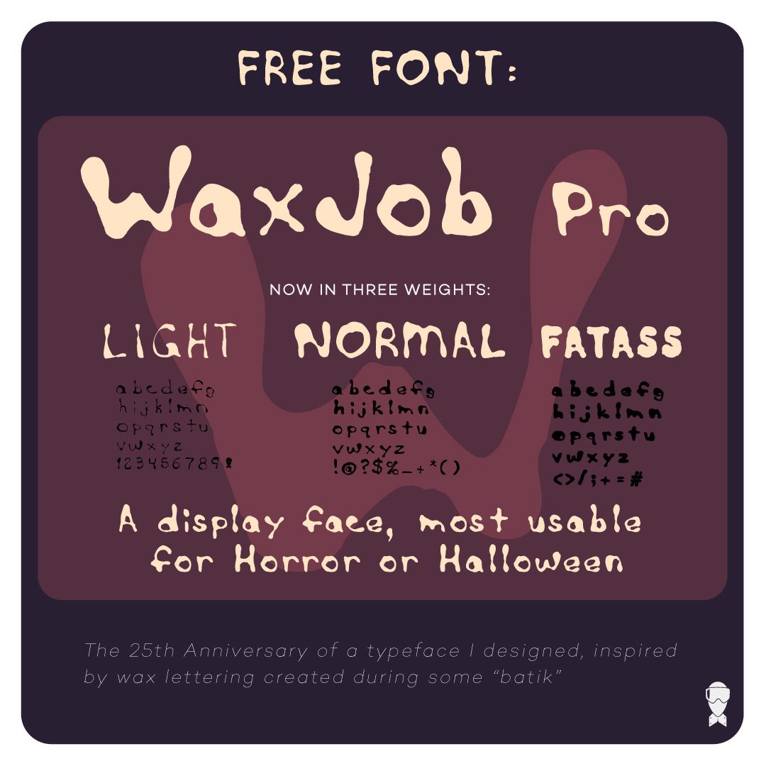 free font - WAXJOB | Scrolller