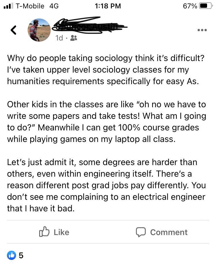 Friend from high school is oozing intelligence | Scrolller