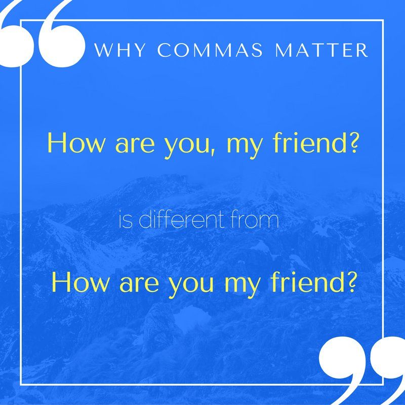 friends, commas matter | Scrolller