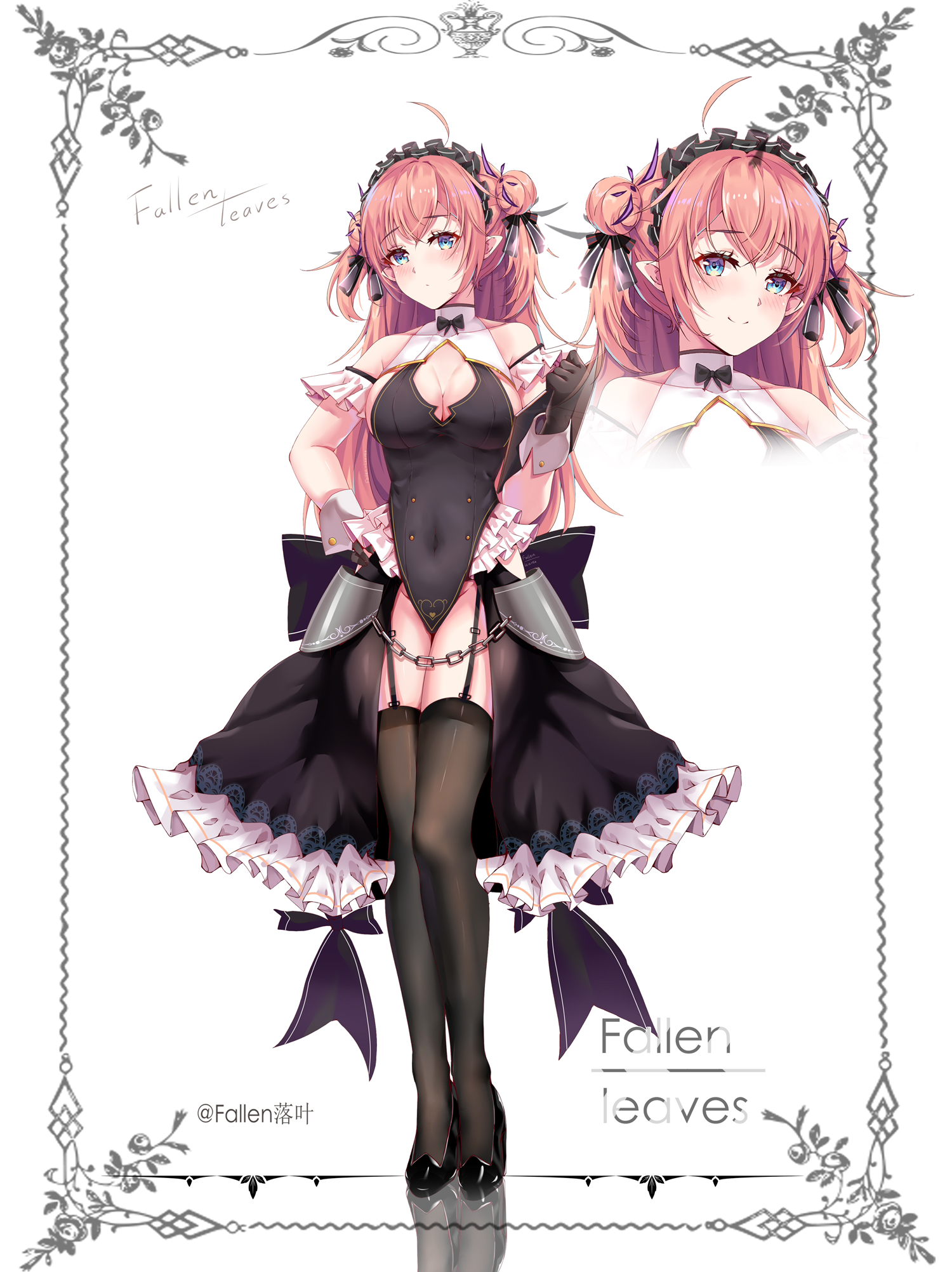 Frilled Leotard (Fallen-leaves) [Original] | Scrolller