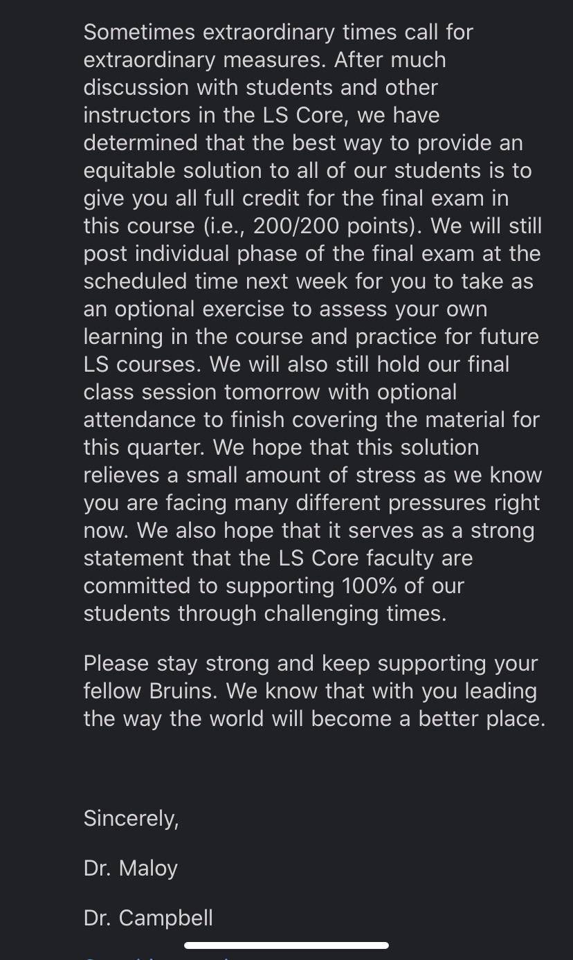 Full credit for LS7A final!! | Scrolller