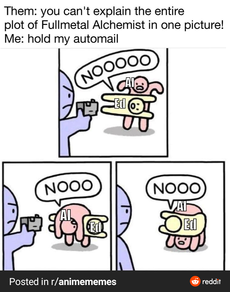 Fullmetal Alc. In a nutshell | Scrolller