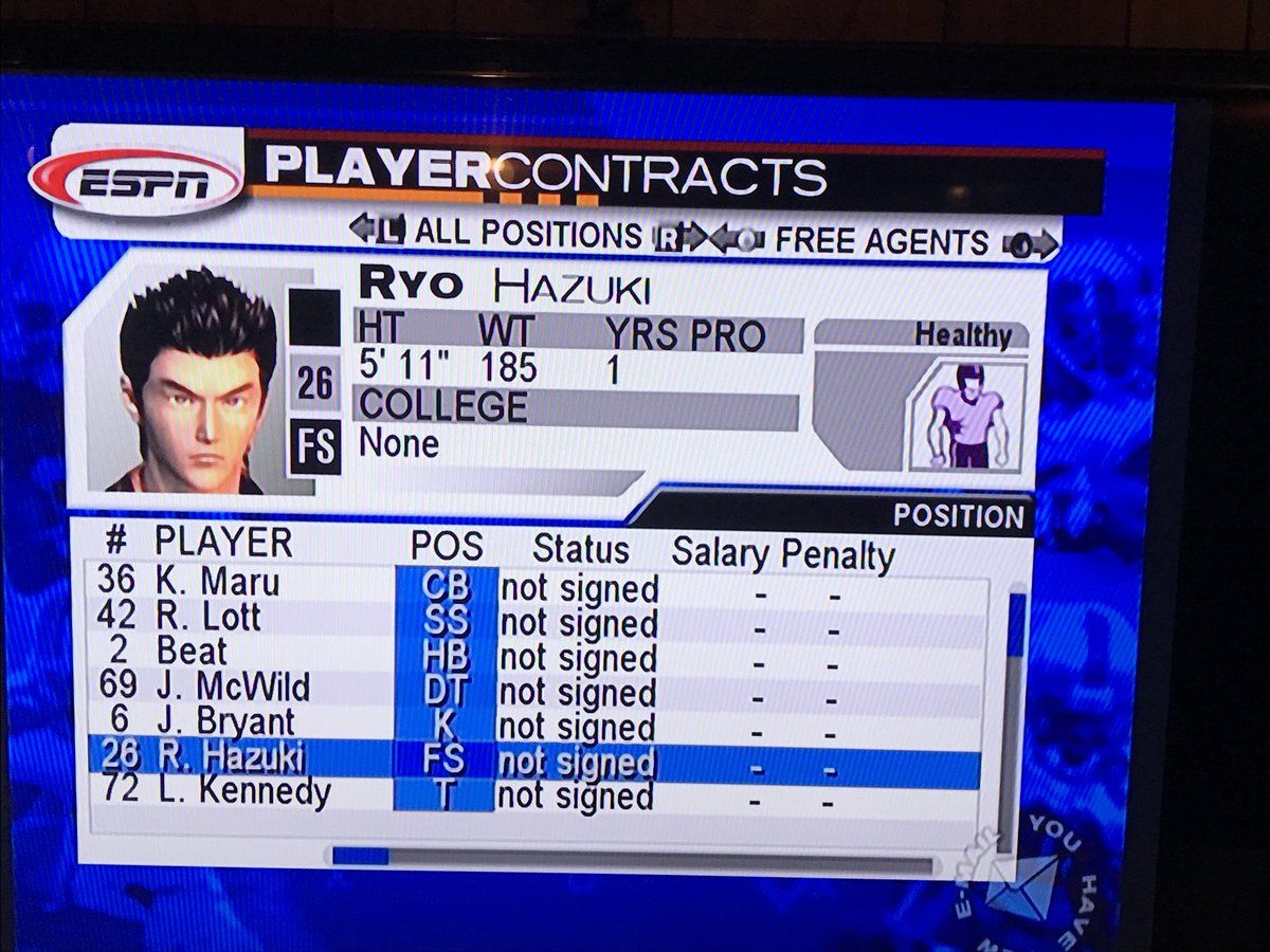 Fun Fact: You can unlock Ryo (as well as Jet Set Radio and Virtua Fighter characters) in ESPN ...