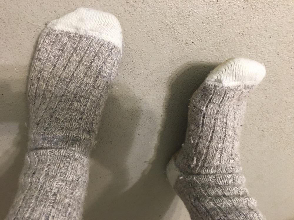 Fun in wool socks before work! | Scrolller