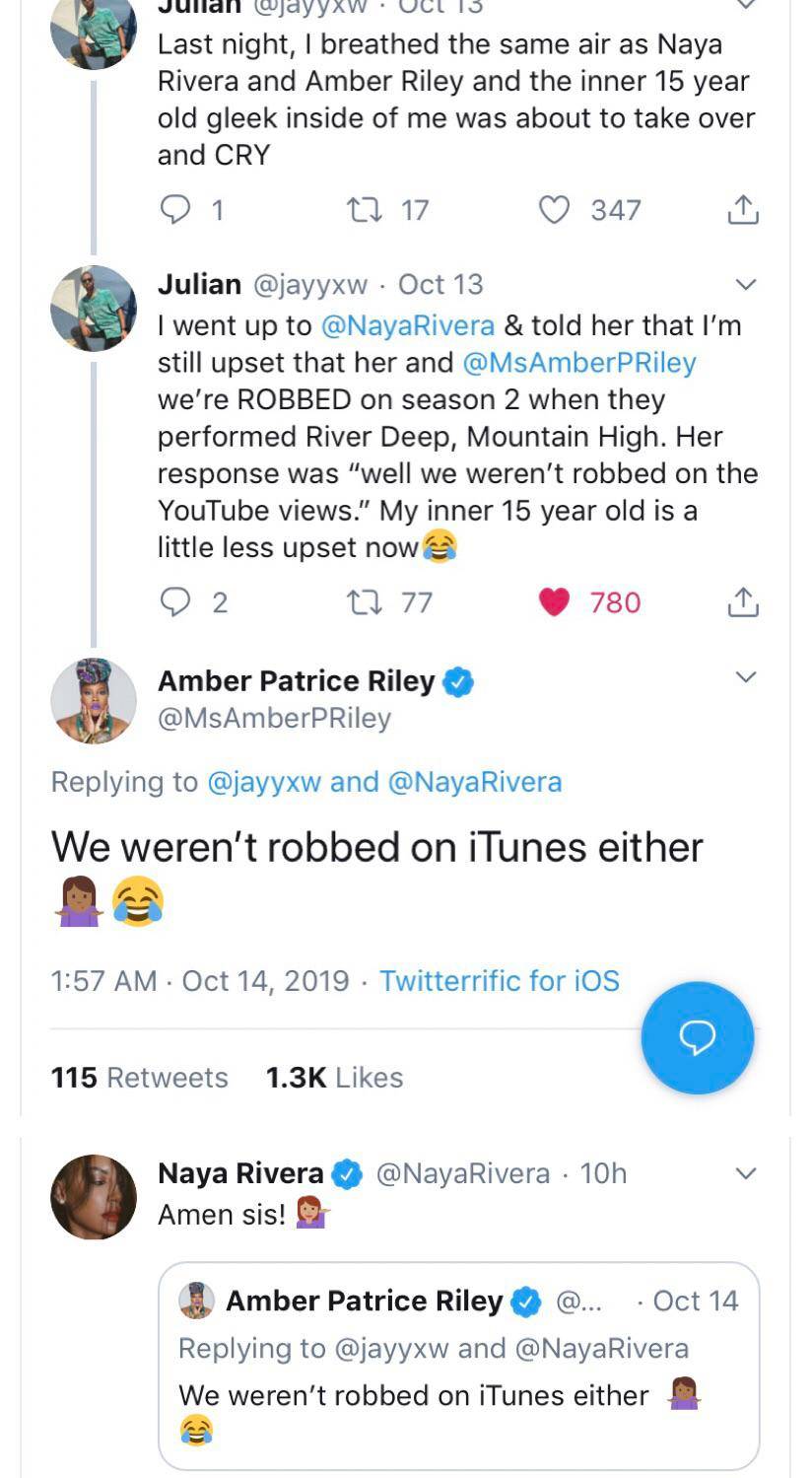 Funny conversation between Naya, Amber, and a fan | Scrolller