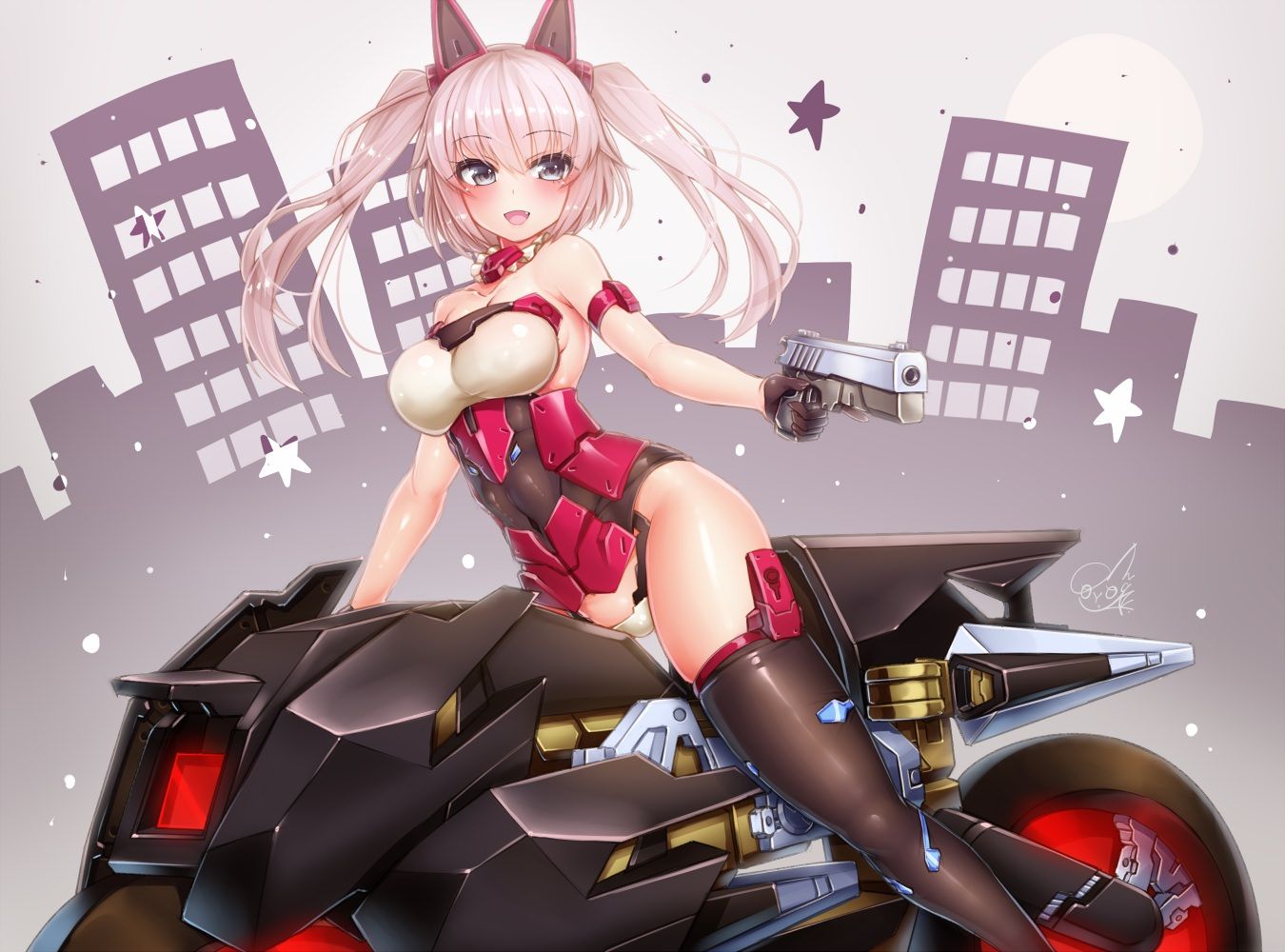 Futuristic Biker | Scrolller