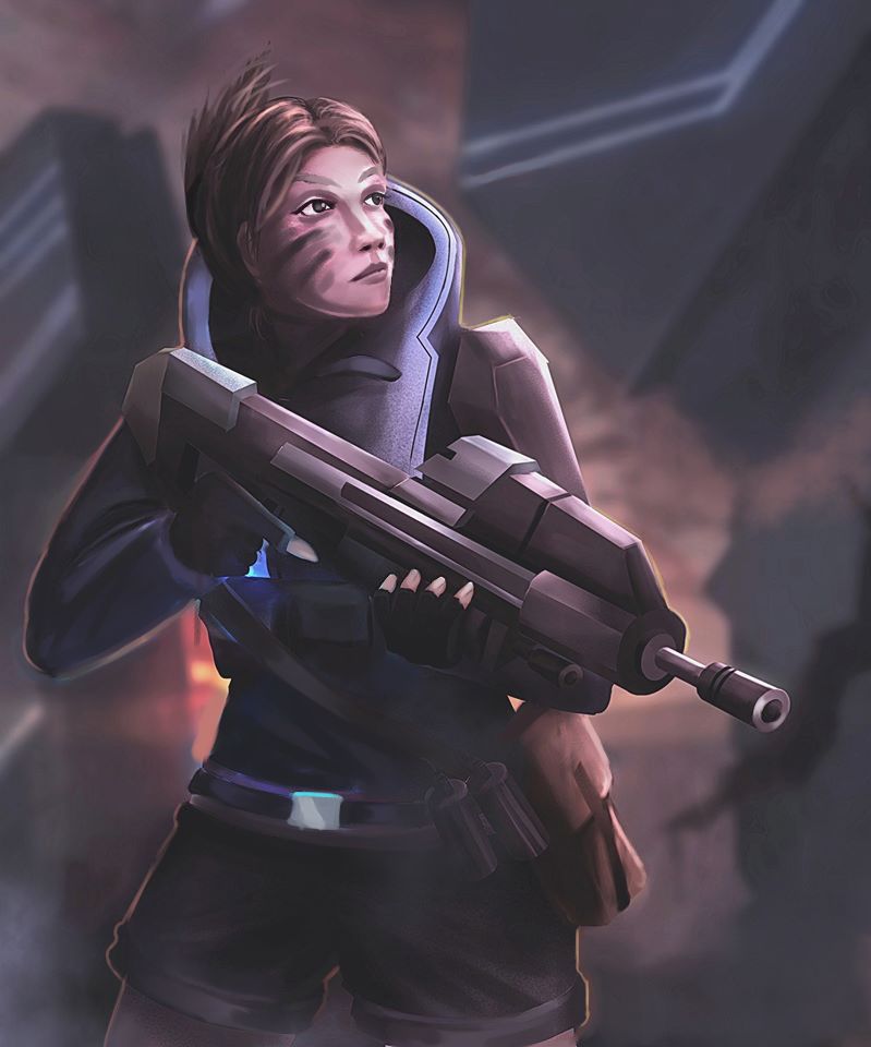 Futuristic Girl Soldier OC | Scrolller