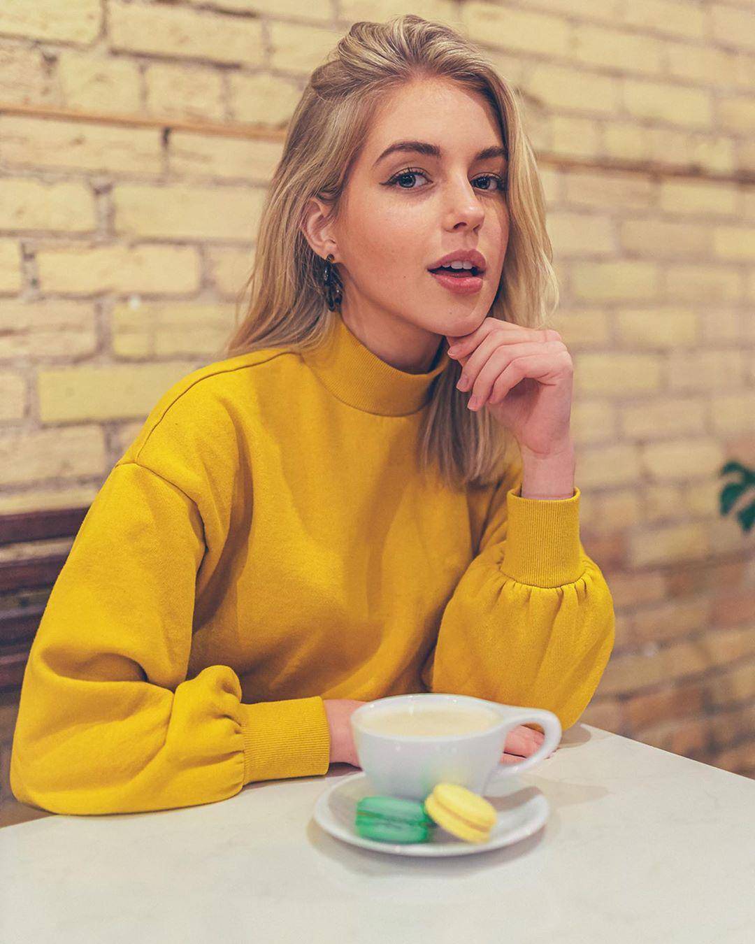 Gabby C Thomas - Yellow Sweater 2 | Scrolller