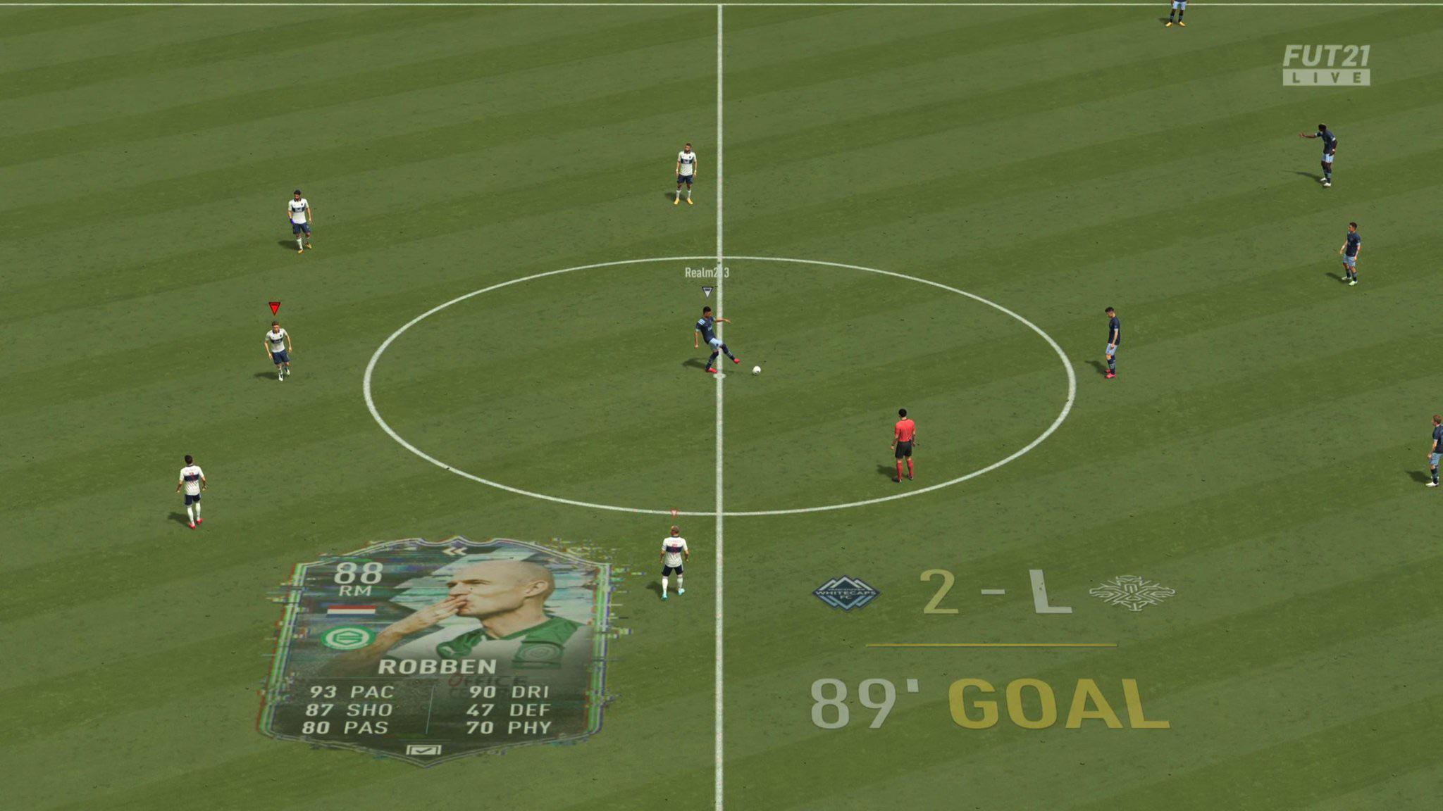 Game glitched after robben scored in the last minute and changed the other guy’s score to “L ...