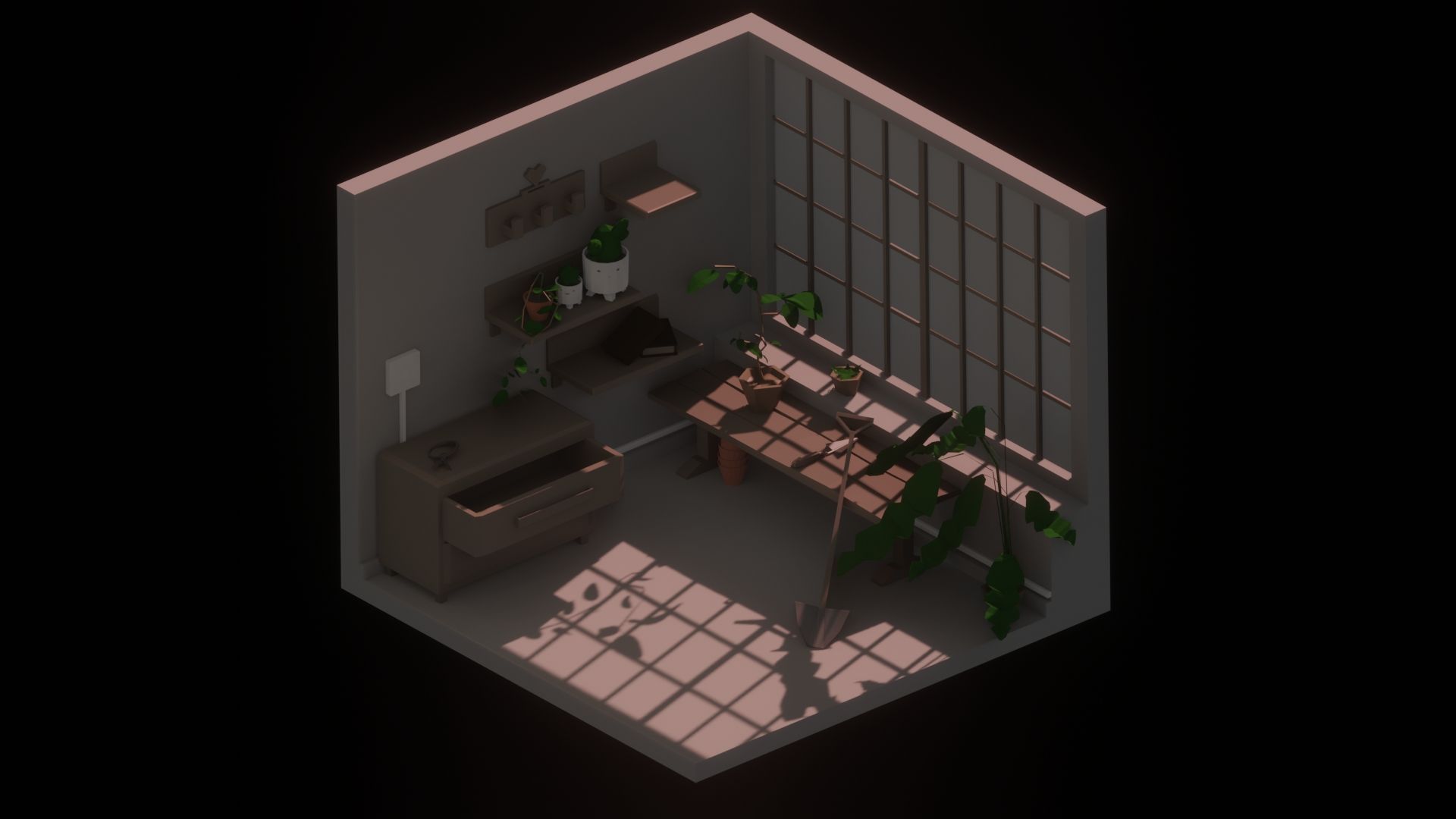 Garden room, my first shot at isometric art | Scrolller