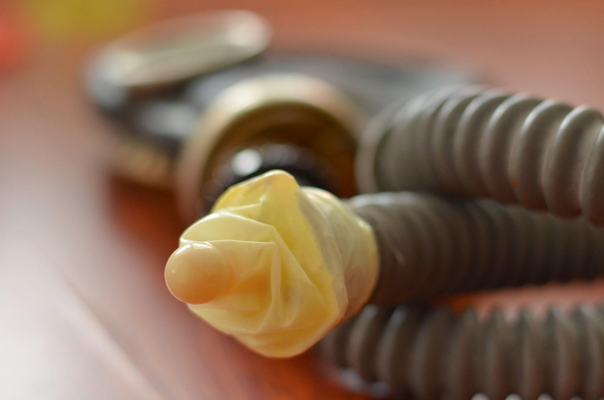 Gasmask with latex teat hose. | Scrolller