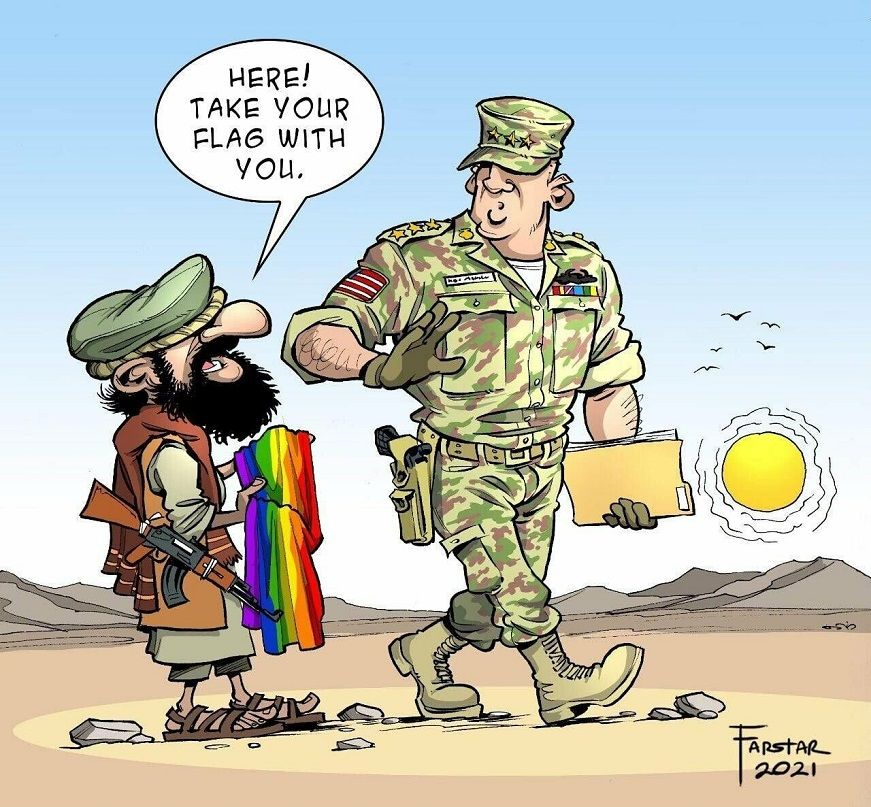 Gay=bad. Taliban agree | Scrolller