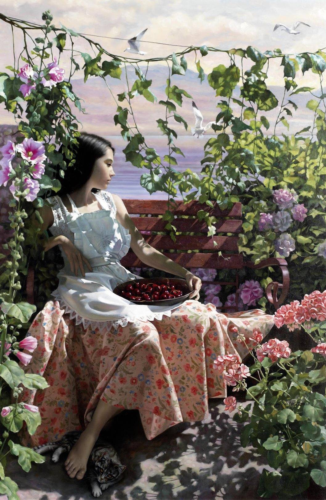 Gazing at the window, Andrei Belichenko, Oil Painting, 2010 | Scrolller