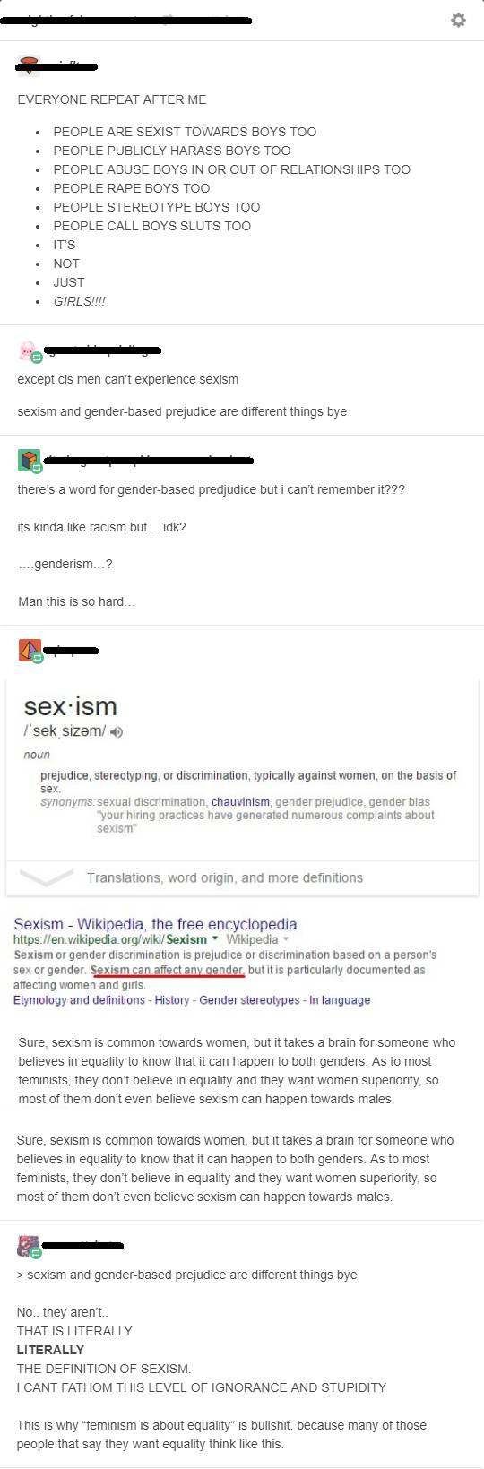 Gender based prejudice | Scrolller