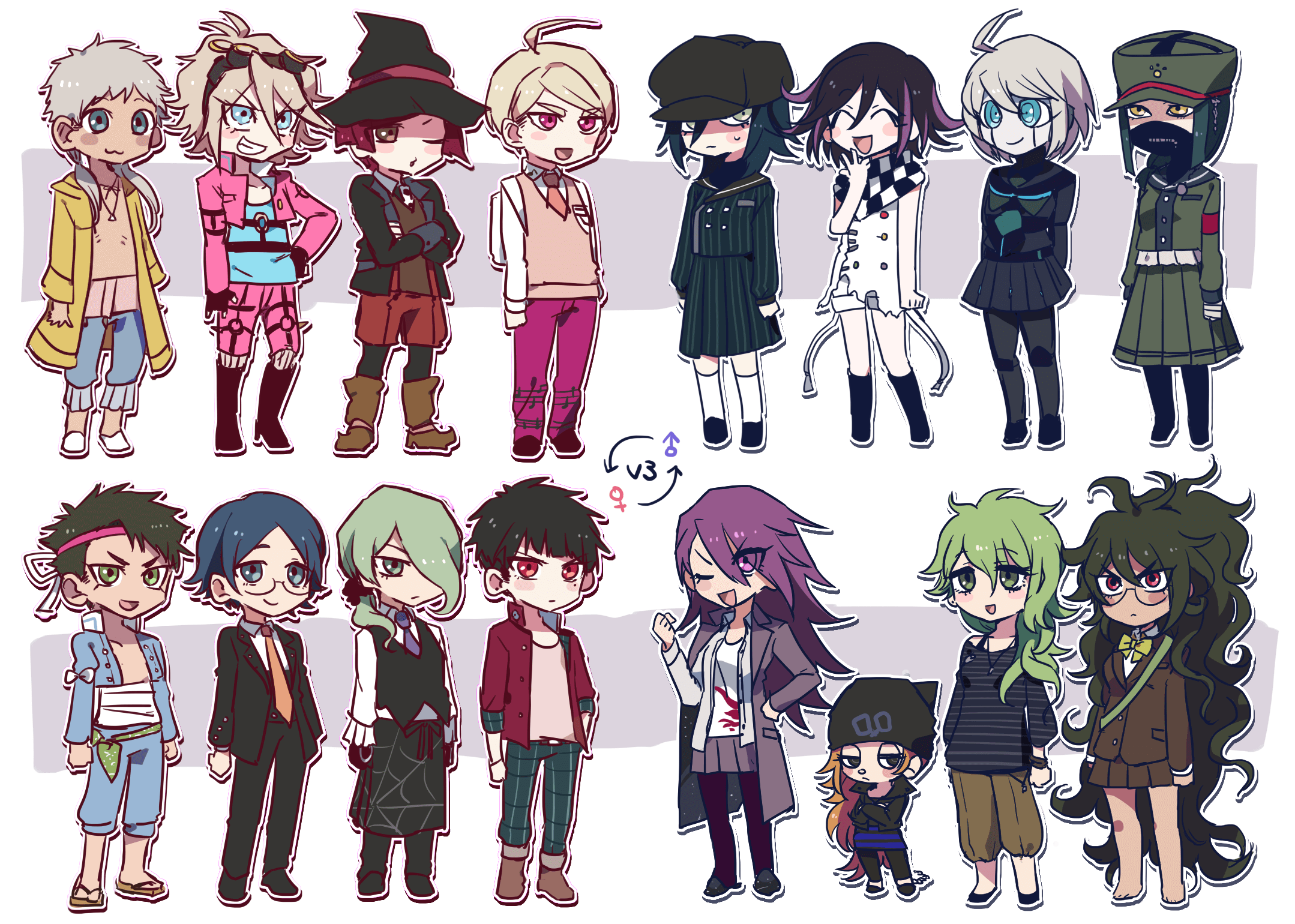 Genderbend Cast of V3! | Scrolller