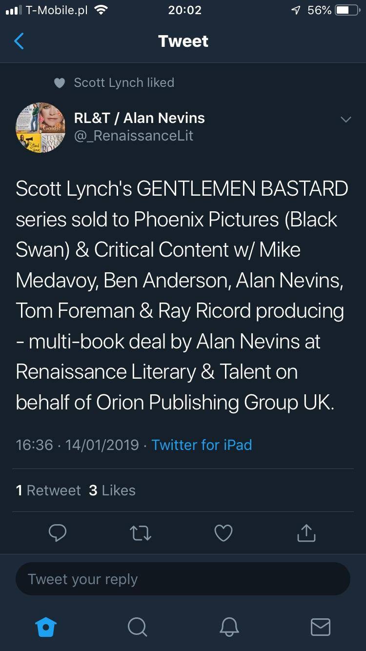 Gentlemen Bastard movie adaptation? :O | Scrolller