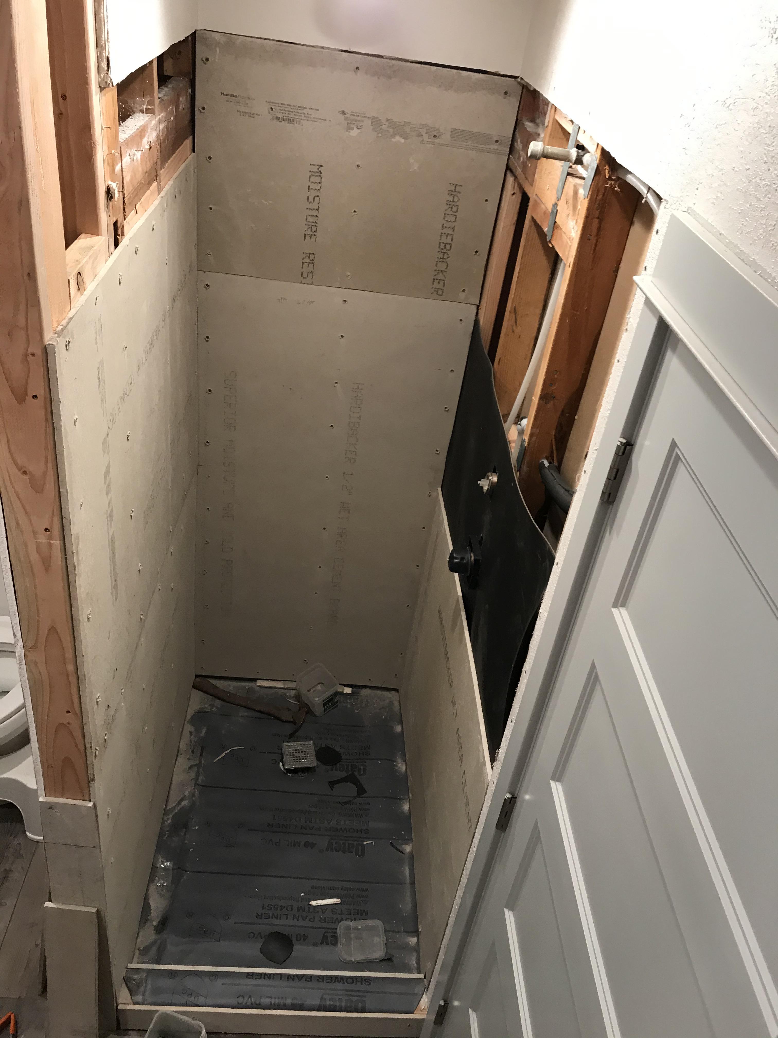 Getting Shower Prepped for Tile | Scrolller Getting Shower Prepped for Tile | Scrolller