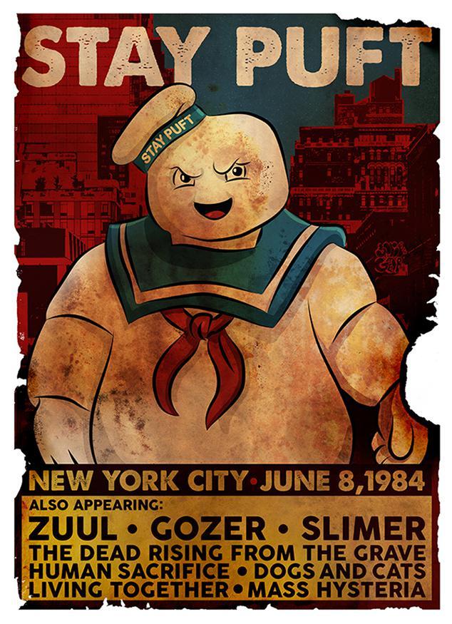 GHOSTBUSTERS: ARTBOOK out today! Here's my "Gig Poster" illustration that's in it! | Scrolller