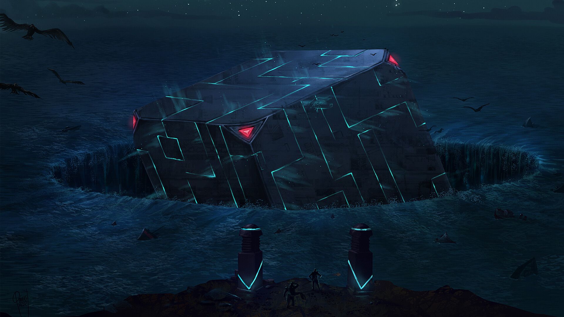 Giant Mysterious Cube by Quentin Dognon | Scrolller