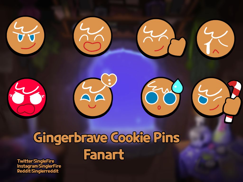 Gingerbrave Cookie Pins (fanart) | Scrolller