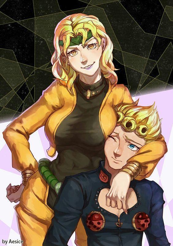 Giorno and his mom. (R63) | Scrolller