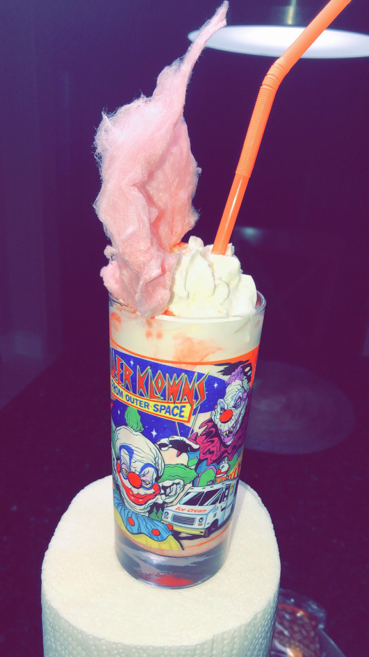 Girlfriend made me a Killer Klowns-Inspired Milkshake with Cotton Candy! | Scrolller