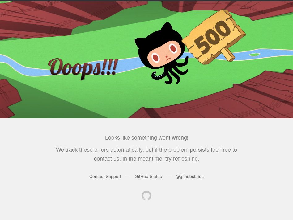 Github Throwing 500 Scrolller