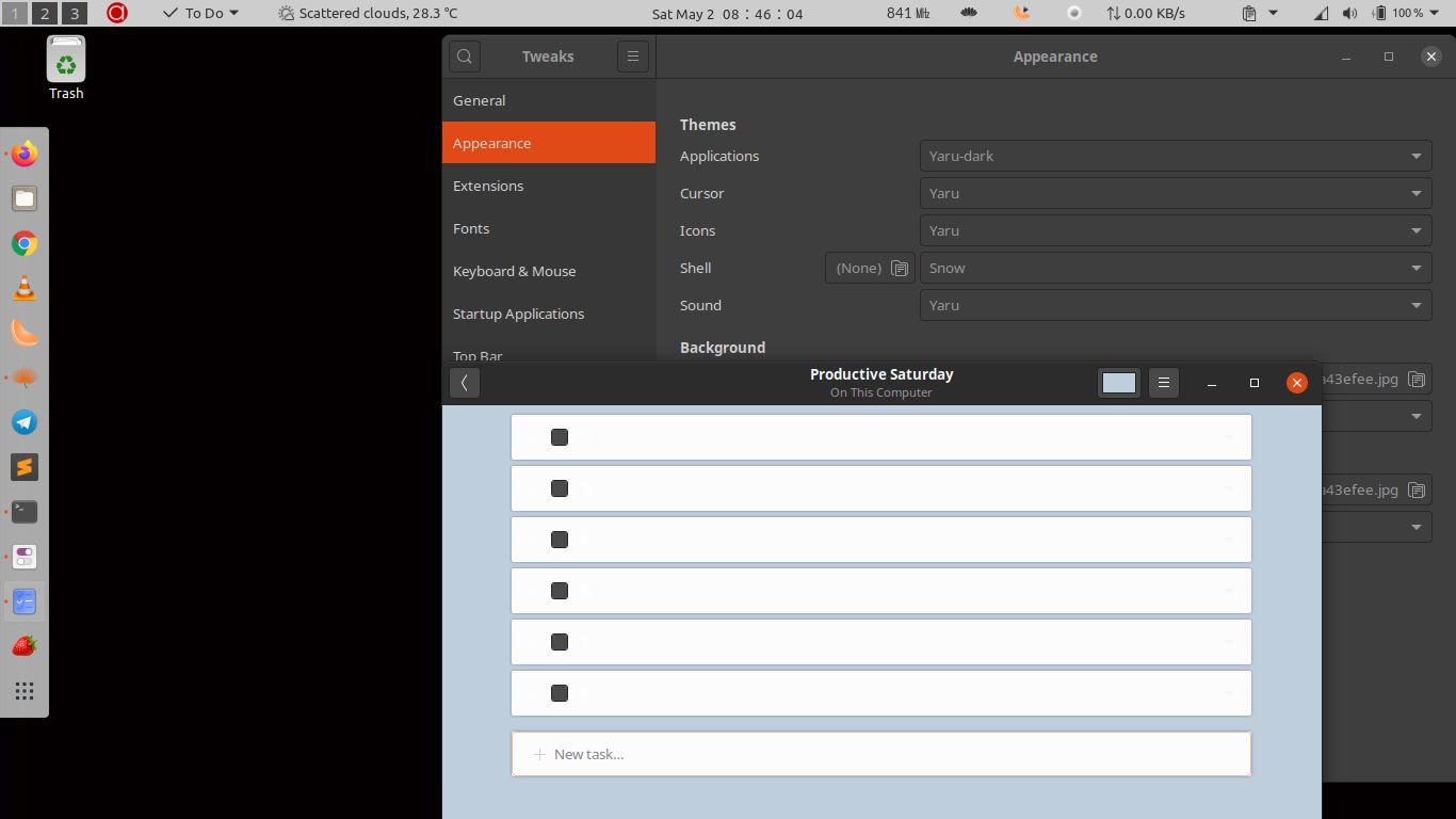 Gnome To Do Task not visible using Yaru-Dark | Scrolller