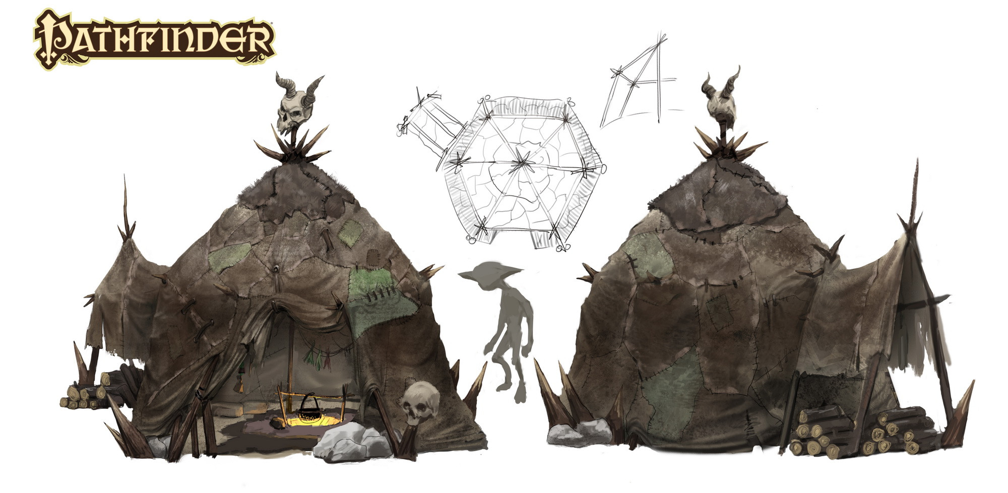 Goblin Huts by Mikhail Palamarchuk | Scrolller