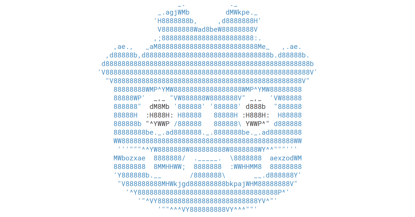 Godot logo in coloured ASCII style! | Scrolller Godot logo in coloured ASCII style! | Scrolller