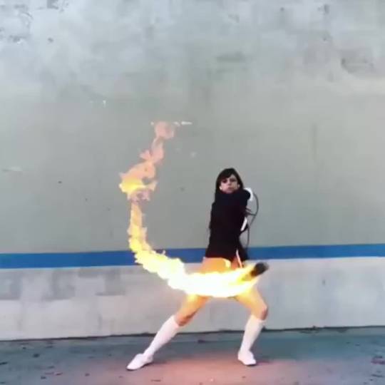 Schoolgirl firebender | Scrolller