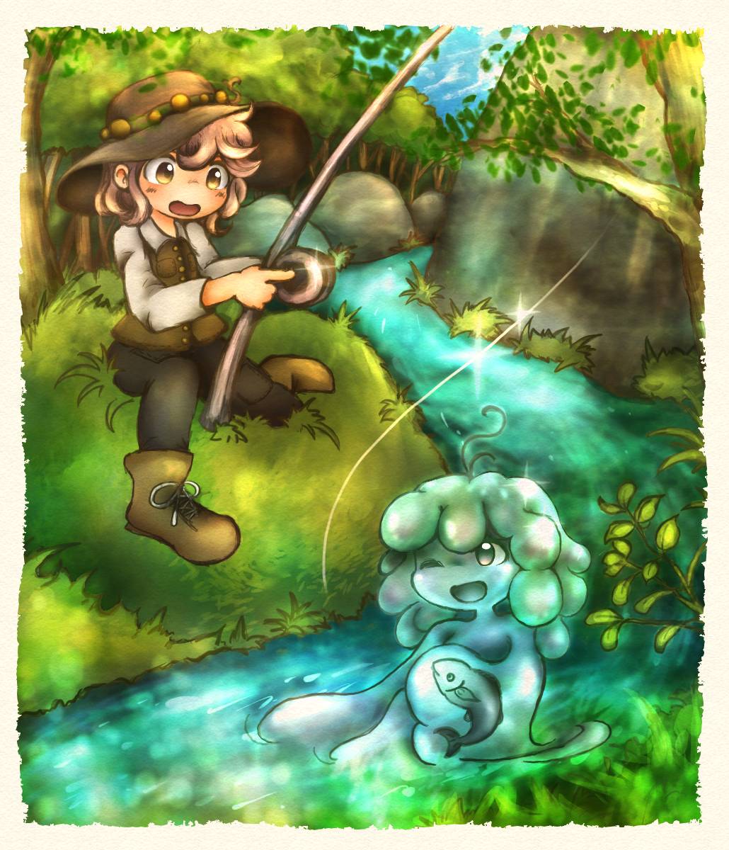 Gone Fishing (Daily Slime Girl #10) | Scrolller