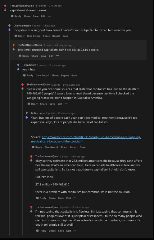 good old capitalism v communism argument i'm having over at r/okbuddyhetero | Scrolller
