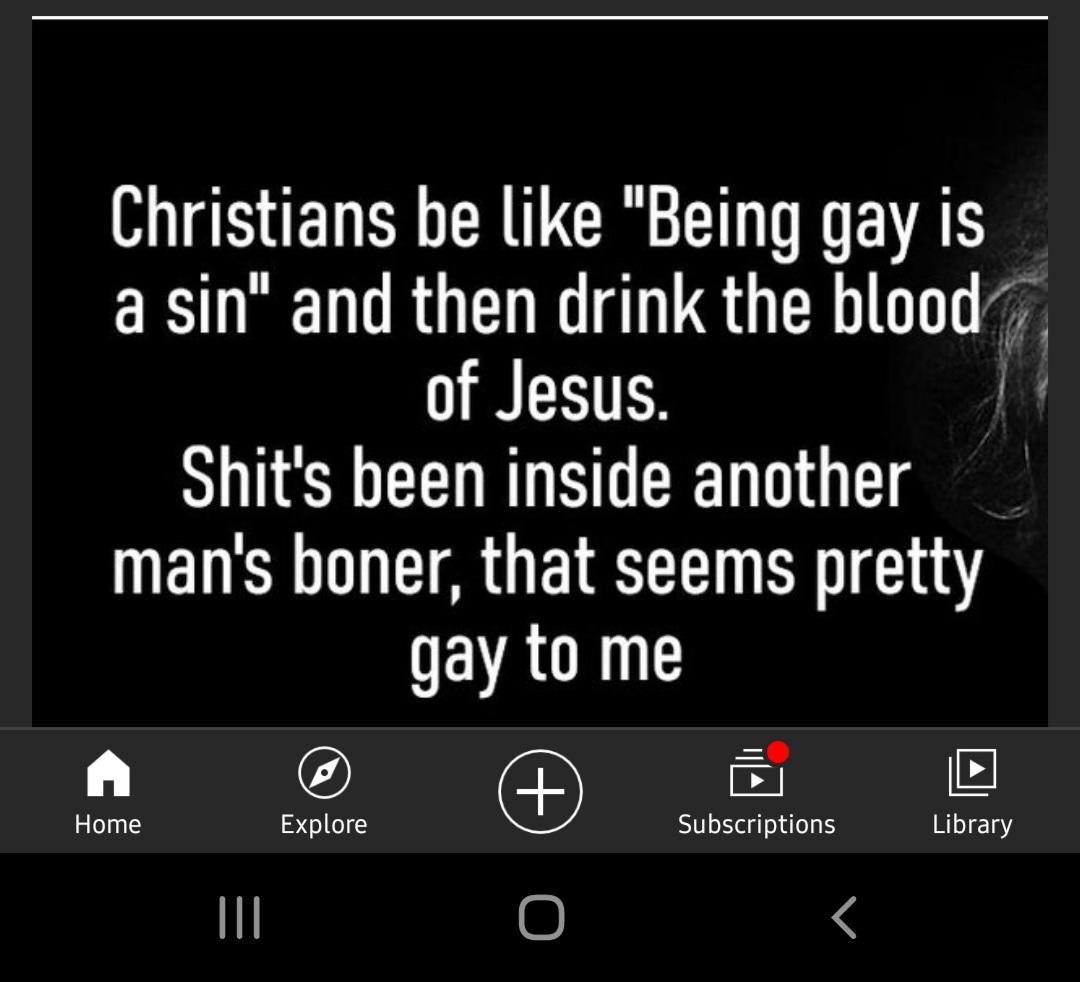 Good thing I'm just a gay atheist... | Scrolller