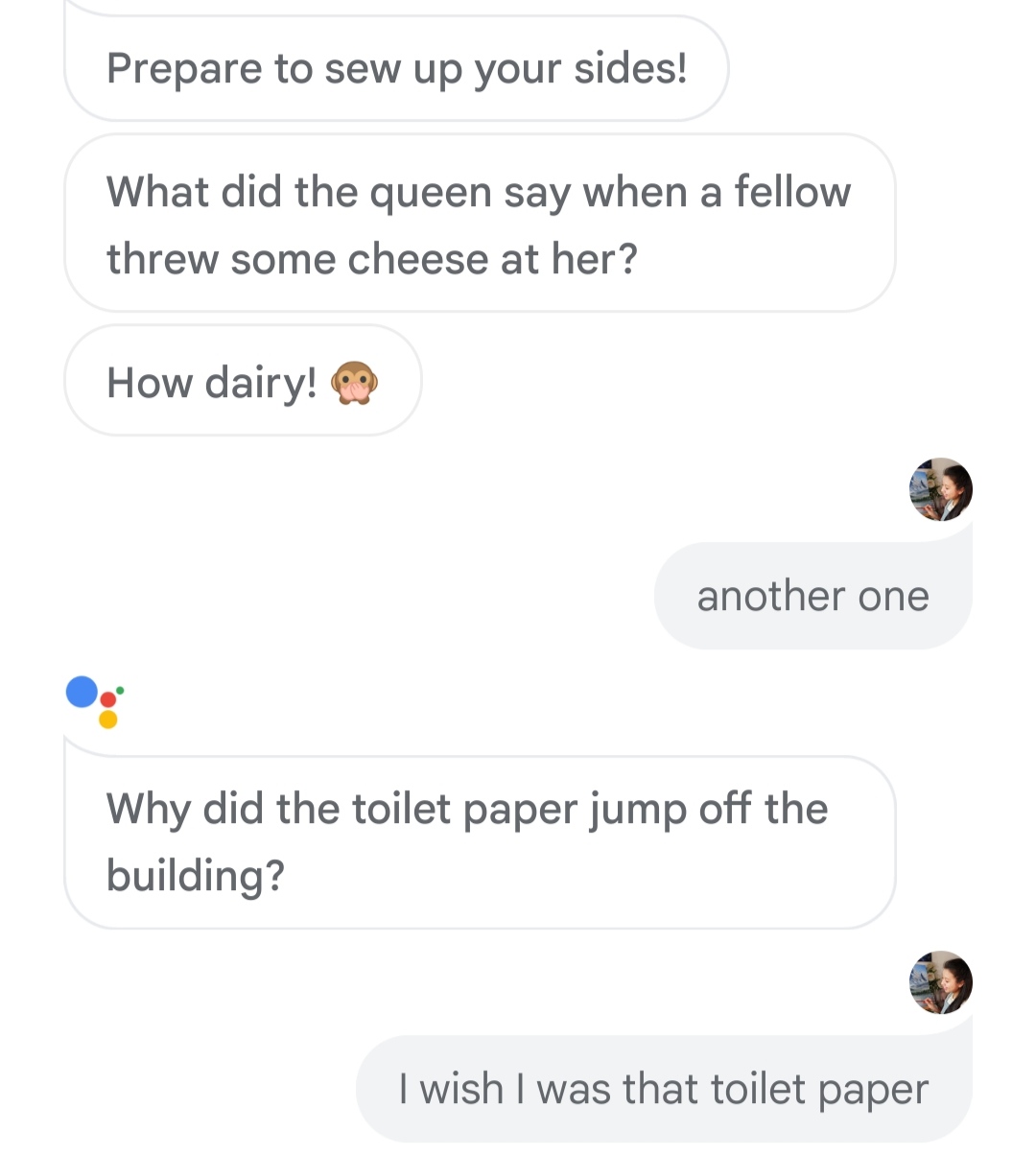 Google assistant didn't answer back :( | Scrolller