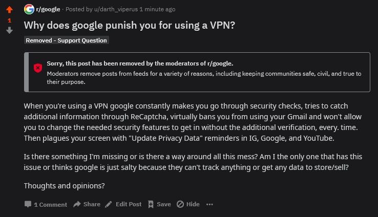 Google salty low key.. | Scrolller
