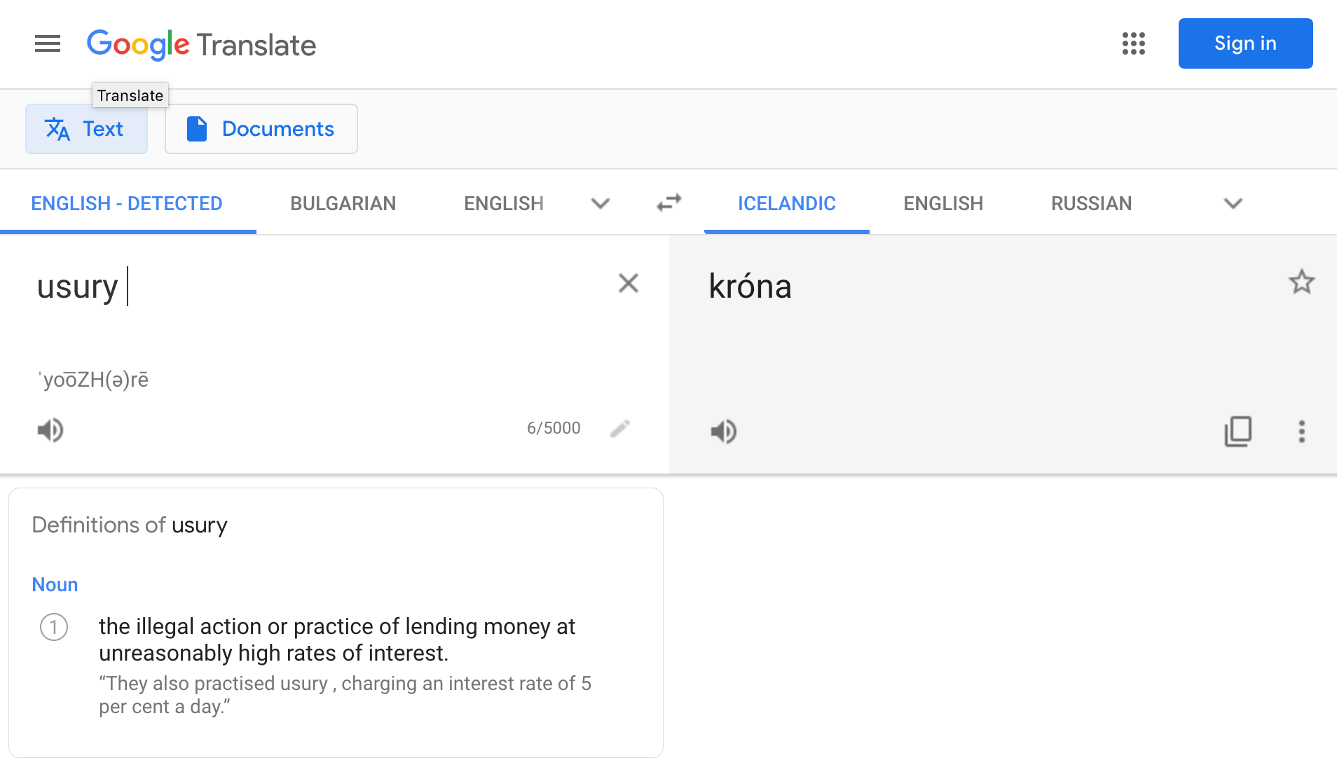 Google Translate alveg með þetta á hreinu | Scrolller