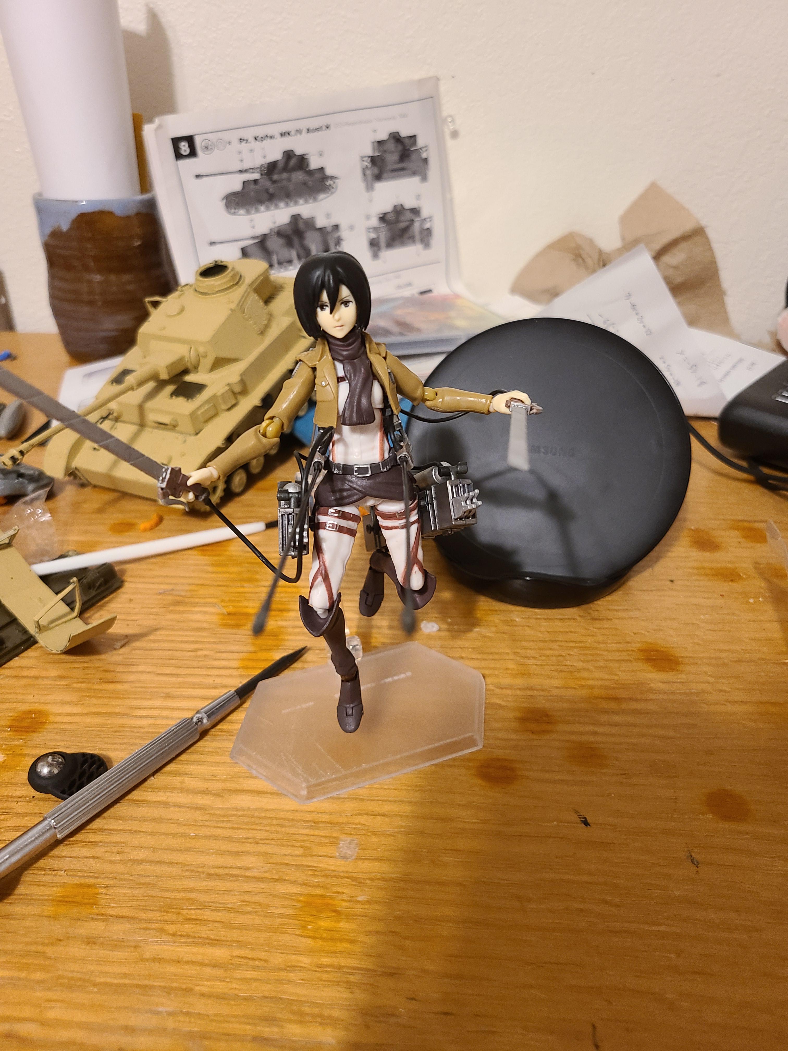 Got my Mikasa figma sorry for the bad picture quality | Scrolller