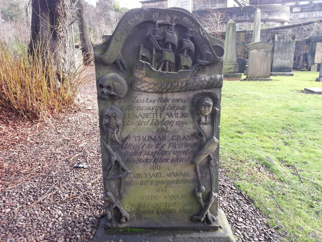 Gravestone from Old Calton Burying Ground, Edinburgh | Scrolller