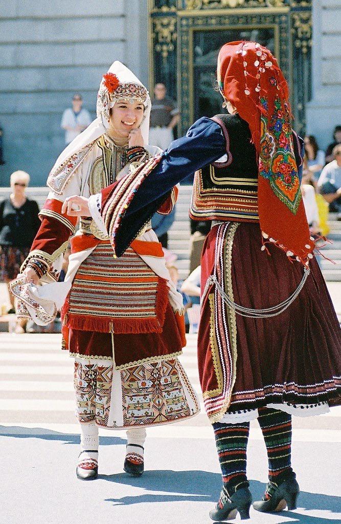 Greek girls dancing in traditional costumes, probably from Thrace. Photo by Jim Mourgos. | Scrolller