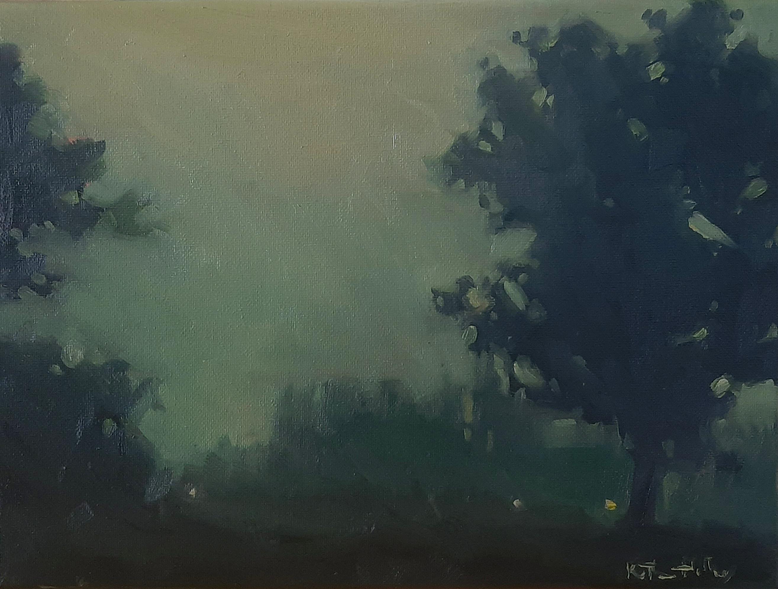 Green dusk landscape study | Scrolller