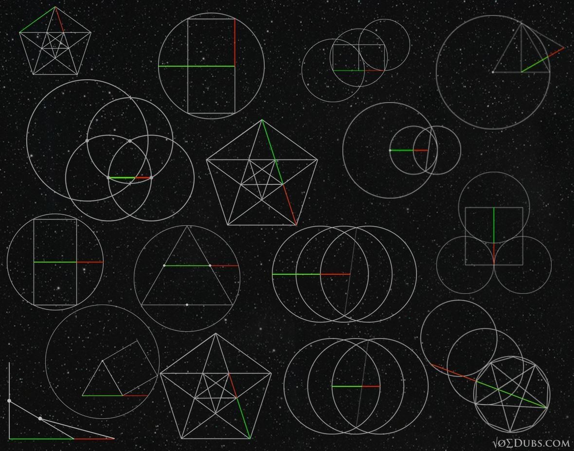 Green over red is gΦlden. Phi cannot be separated from basic geometry. | Scrolller