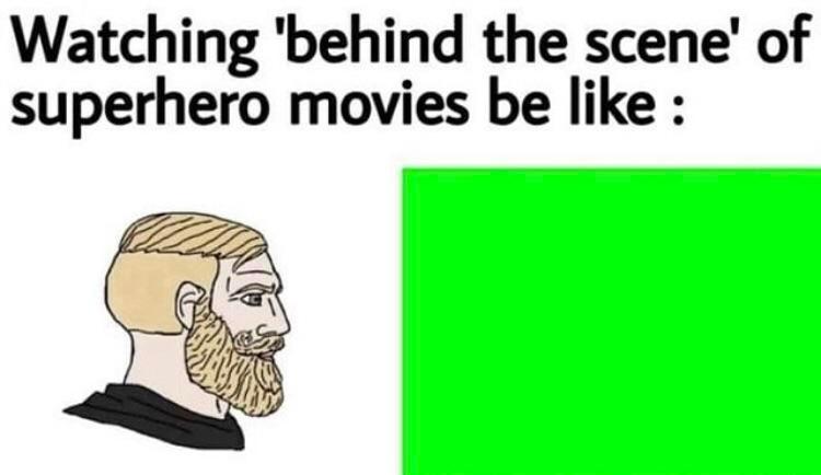 Green screen. It’s all green screen | Scrolller