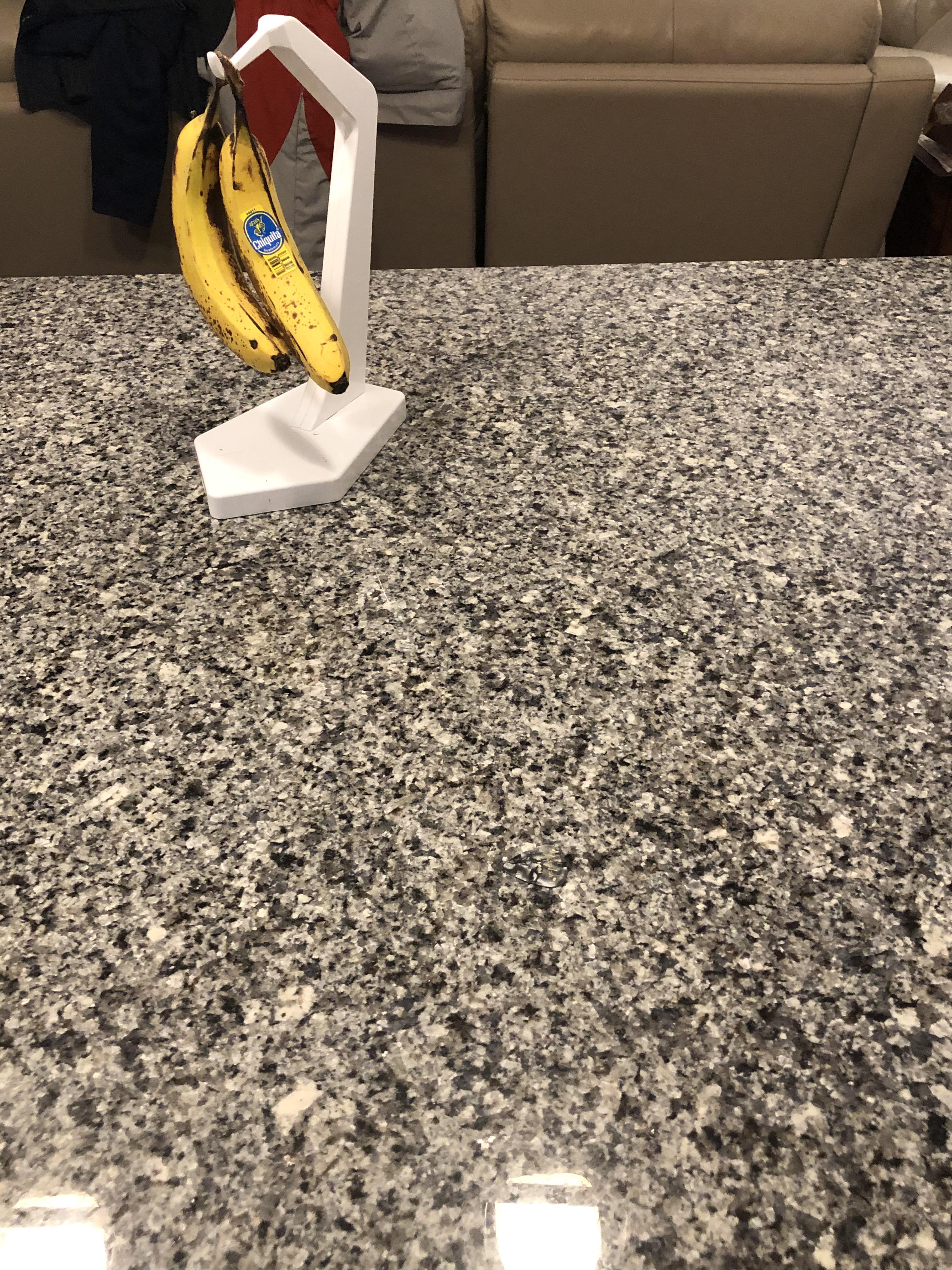 Guitar pick blends into countertop | Scrolller