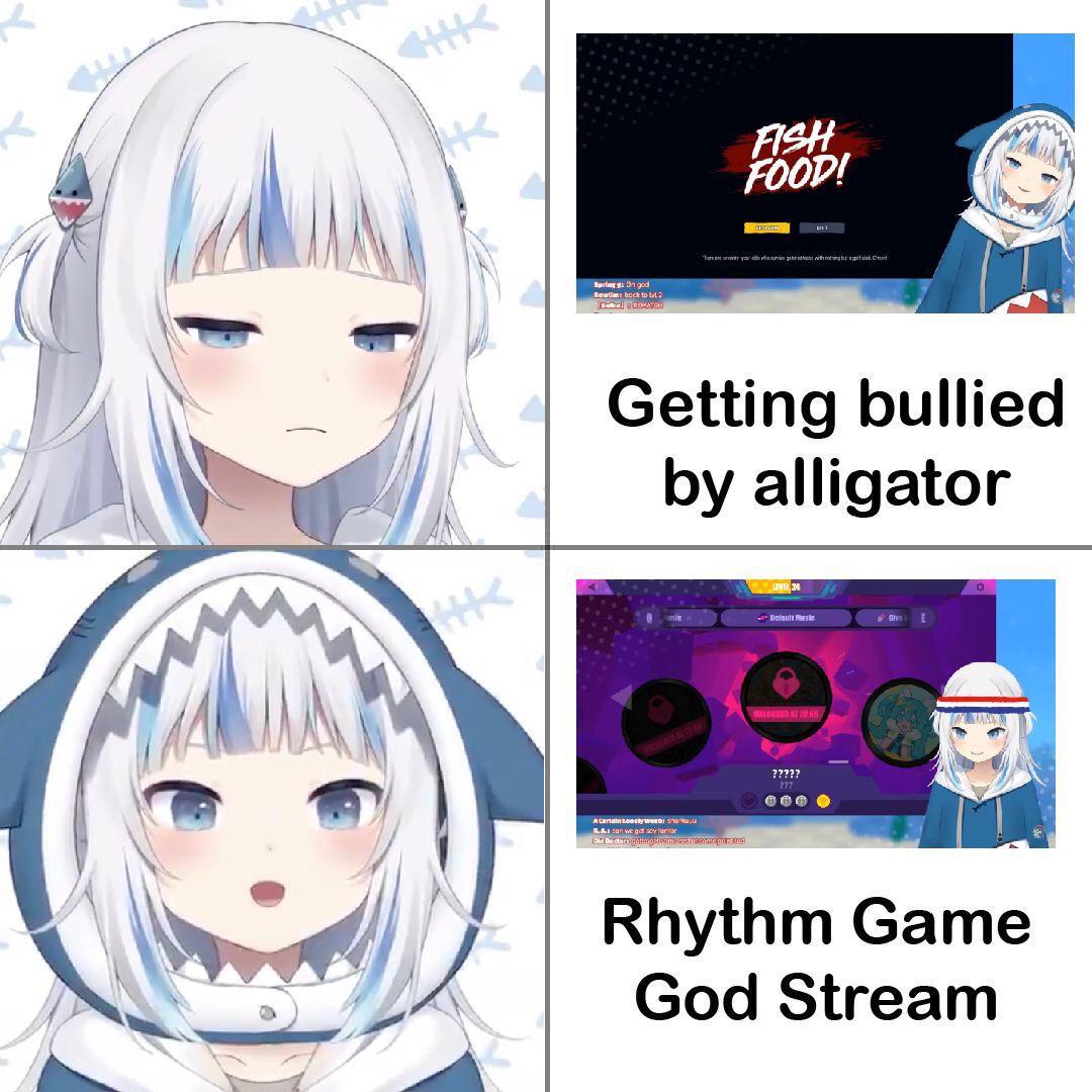 Gura: Actual Rhythm Game God | Scrolller