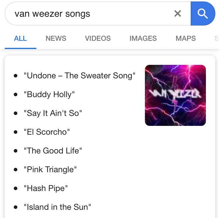 Guys the track list for Van Weezer was revealed!! | Scrolller