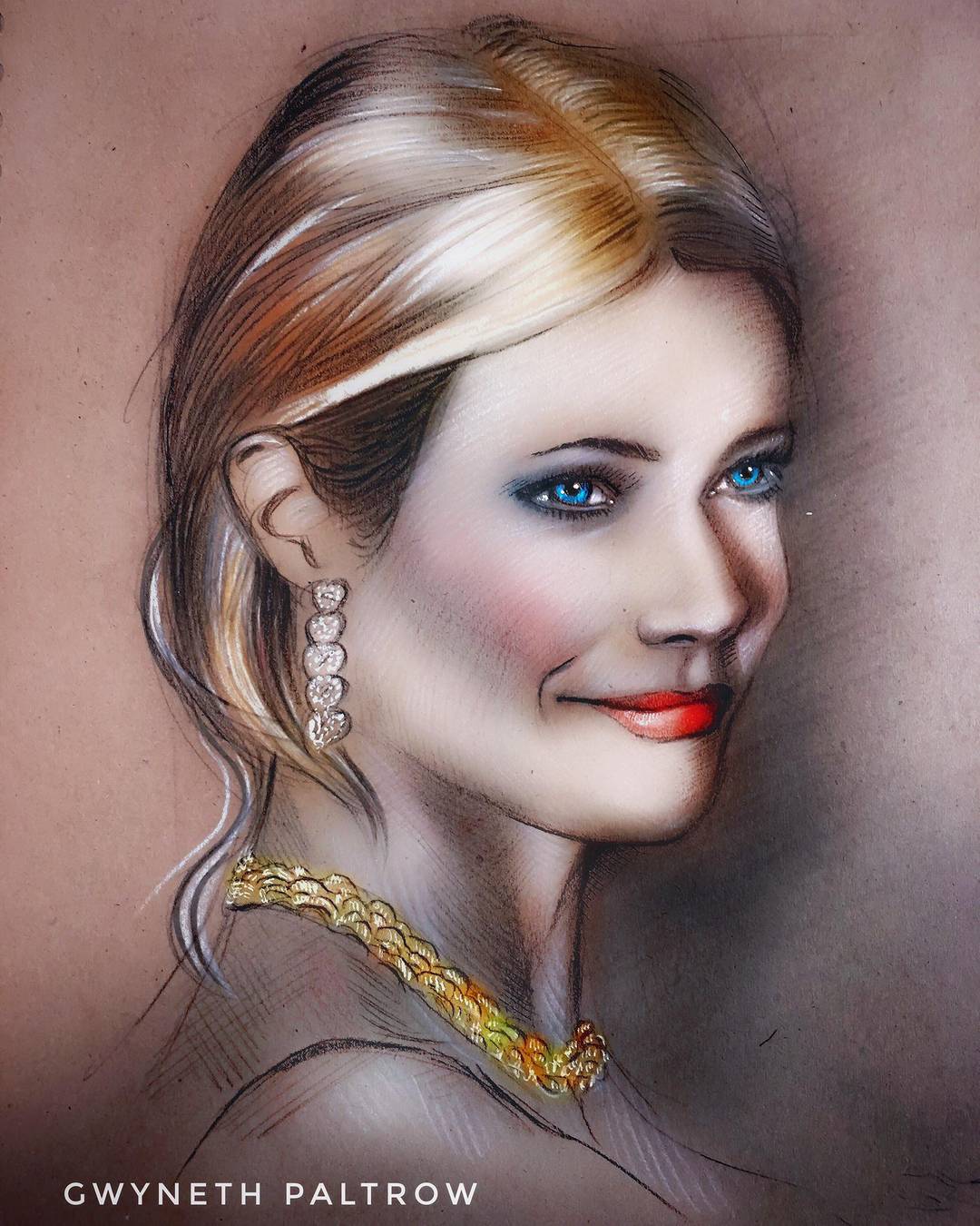 Gwyneth Paltrow - my fanart portrait | Scrolller