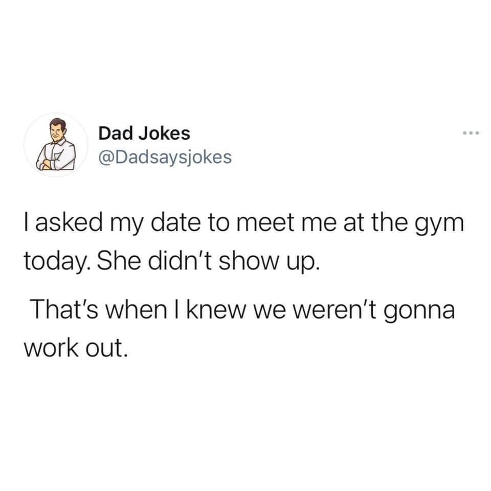 Gym Dad Joke | Scrolller