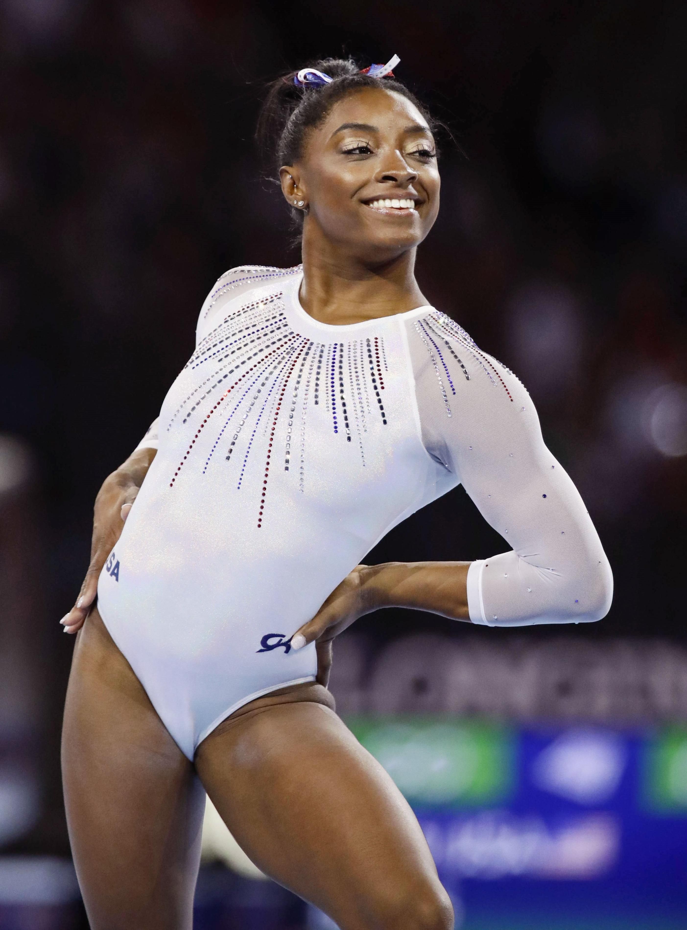 Gymnast Simone Biles at 2019 World Gymnastics Championships | Scrolller